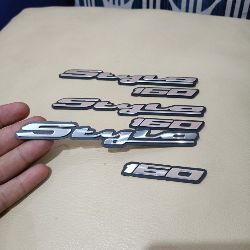 Jual Emblem Stylo 160 custom Stainless | Shopee Indonesia