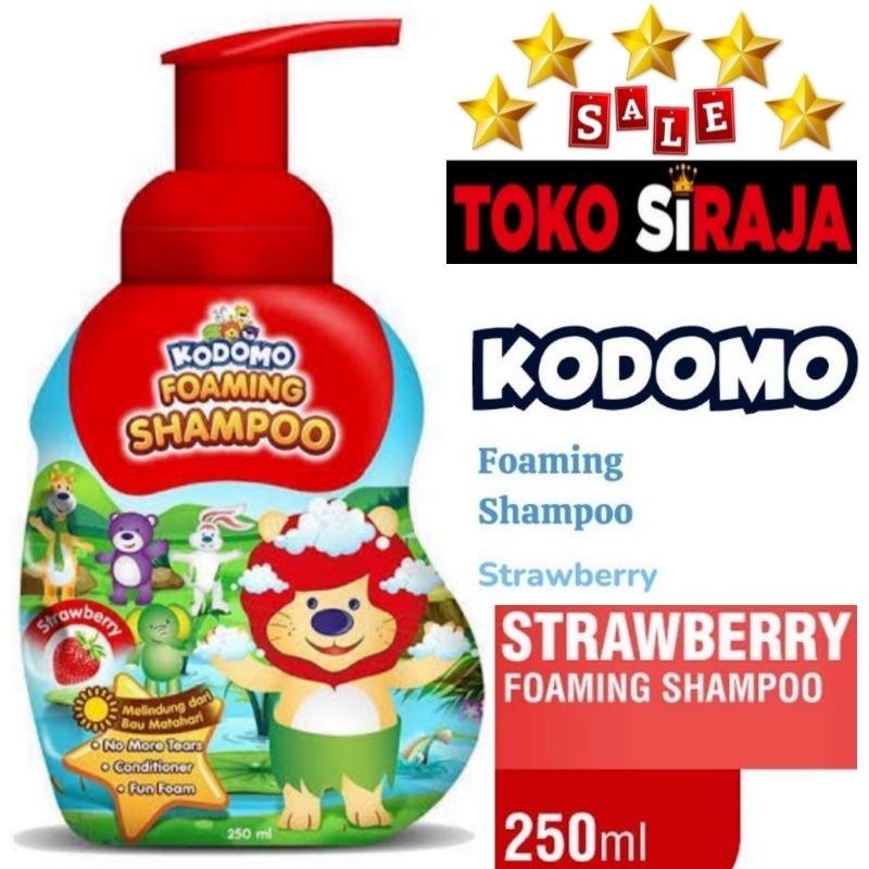 Jual KODOMO FOAMING SHAMPOO STRAWBERRY 250 ML / SHAMPOO BOTOL PUMP KODOMO RASA STRAWBERRY 250ML ...