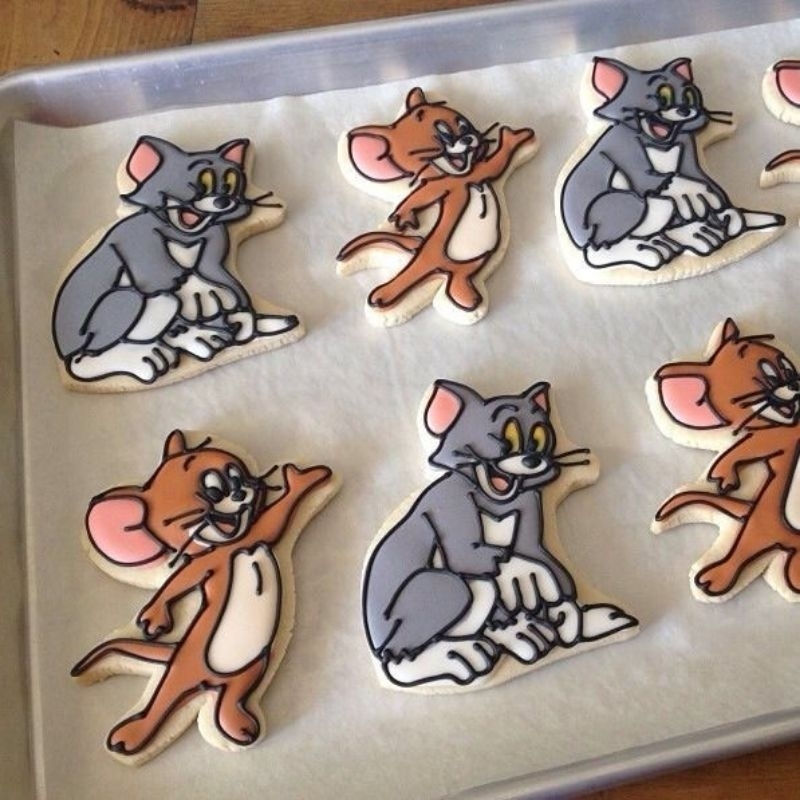 Jual IHANALICIOUS Butter cookies tema Tom and Jerry kartun (kukis hias ...