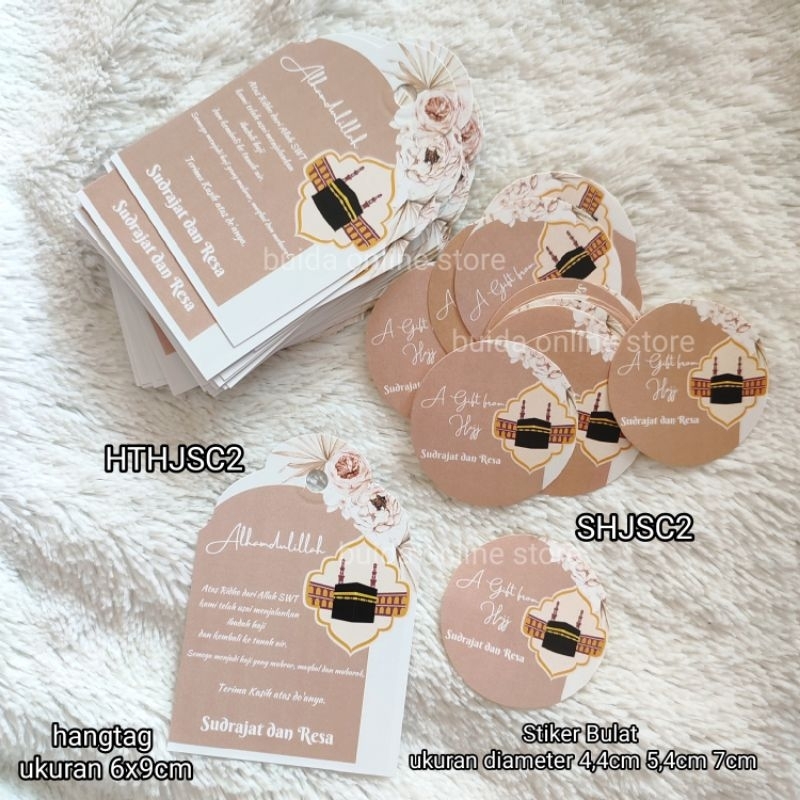 Jual Sticker Hangtag Haji Umroh Series Stiker Label oleh-oleh gift from ...