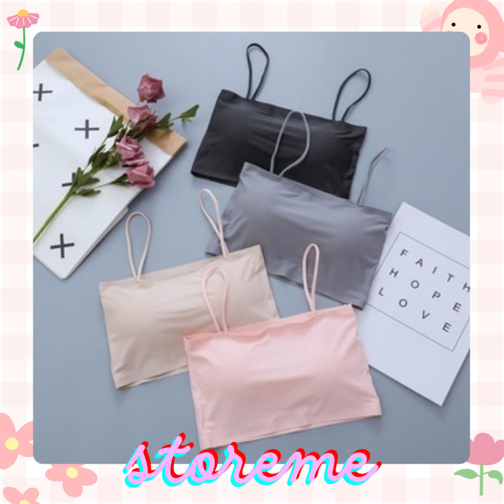 Jual •Storeme.id•BR734 BH Bra Wanita Model Seamless Bahan Ice Silk ...