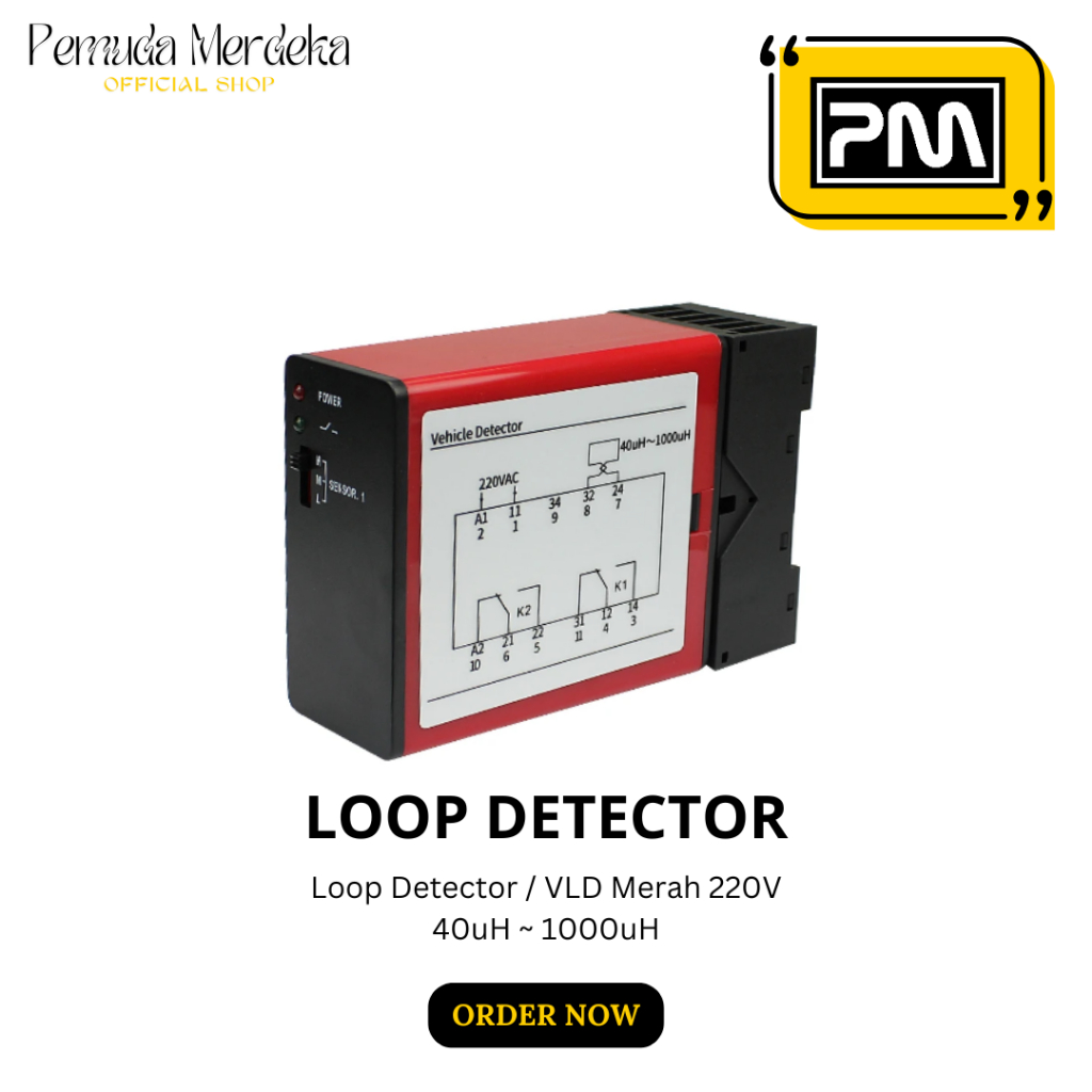 Jual Vehicle Loop Detector VLD Inductive Loop Sensor 220V Model 110B ...