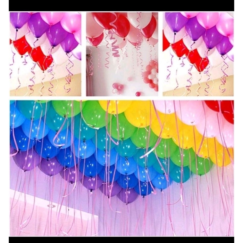 Jual Tali balon Pita Balon Hiasan di bawah balon | Shopee Indonesia