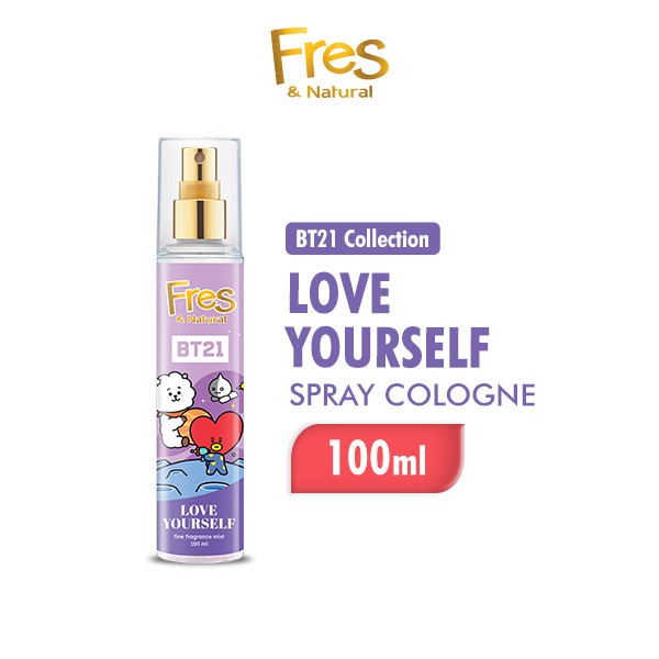 Jual Fres And Natural Spray Cologne BT21 Love Yourself 100 ml | Shopee ...