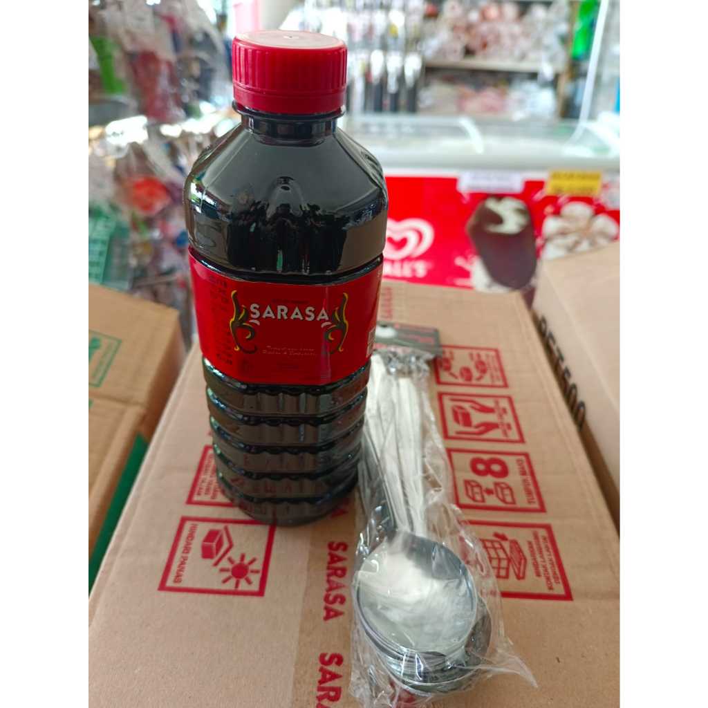 Jual KECAP SARASA BOTOL 500ML GRATIS SENDOK MAKAN | Shopee Indonesia