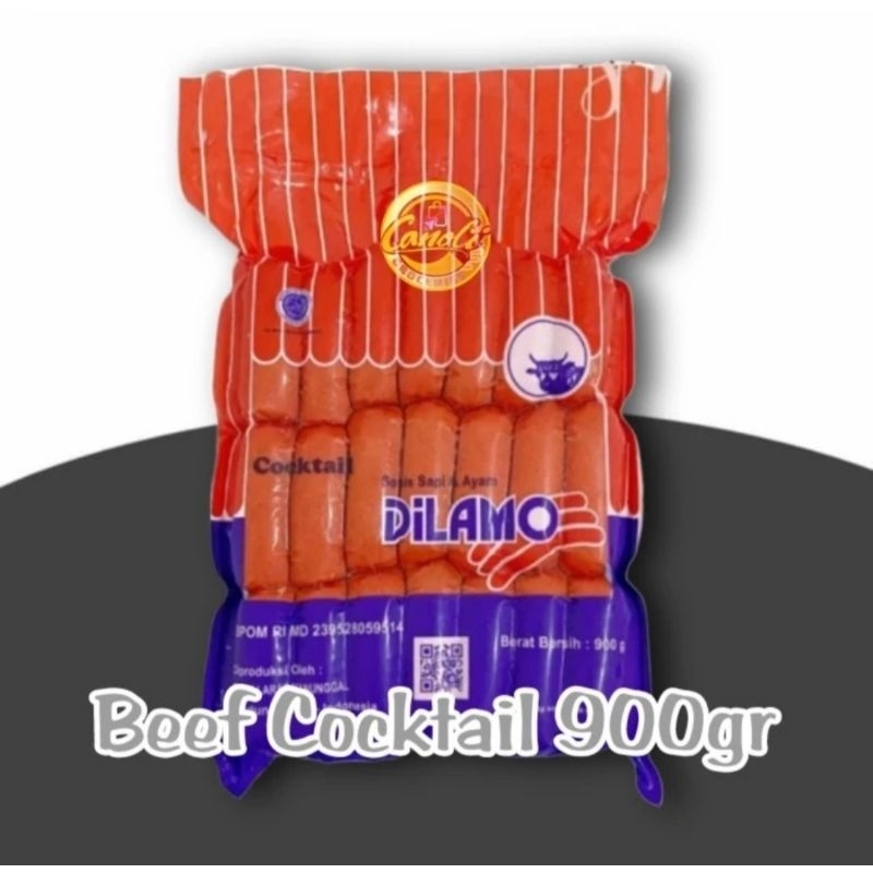 Jual SOSIS DILAMO BEEF COCKTAIL 900 gr Sausages Sosis Sapi dan Ayam ...