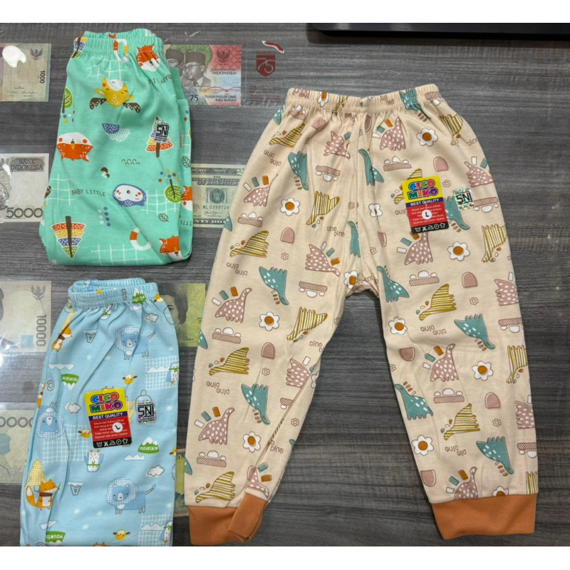 Jual (3pcs) celana panjang pempers anak bayi baby CICO MIKO bahan ...