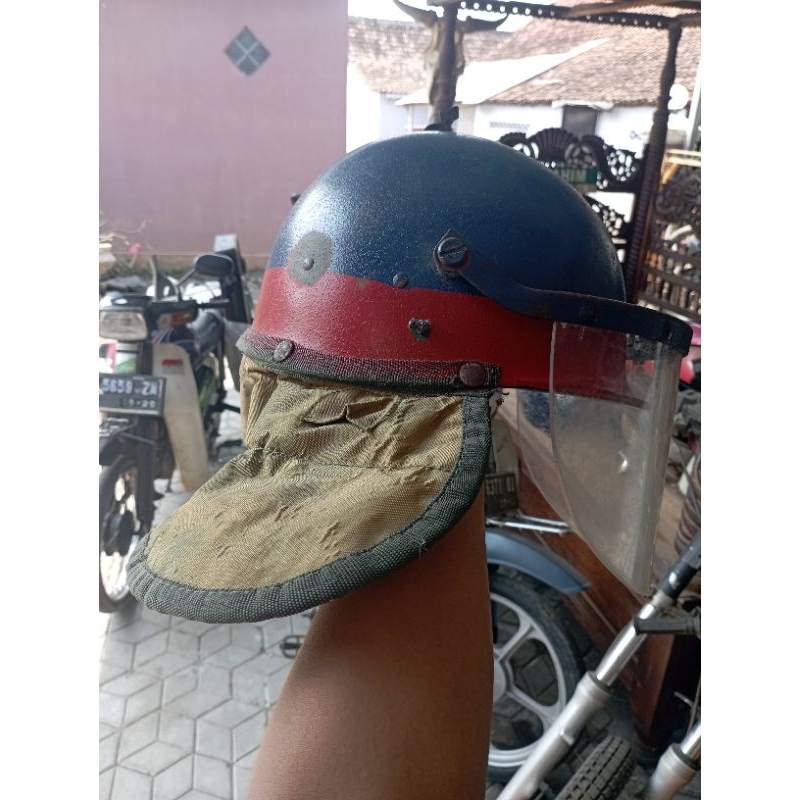 Jual HELM POLISI JADUL/HELM HURU HARA/HELM VINTAGE/HELM PMK JADUL/HELM ...