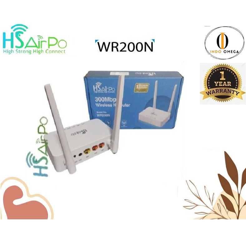 Jual HSAIRPO WR200N 300Mbps WIRELESS N ROUTER | Shopee Indonesia