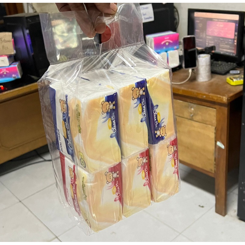 Jual Tissue clean plus pop up 130 sheet non kotak, paket 6 pcs - Tisu ...