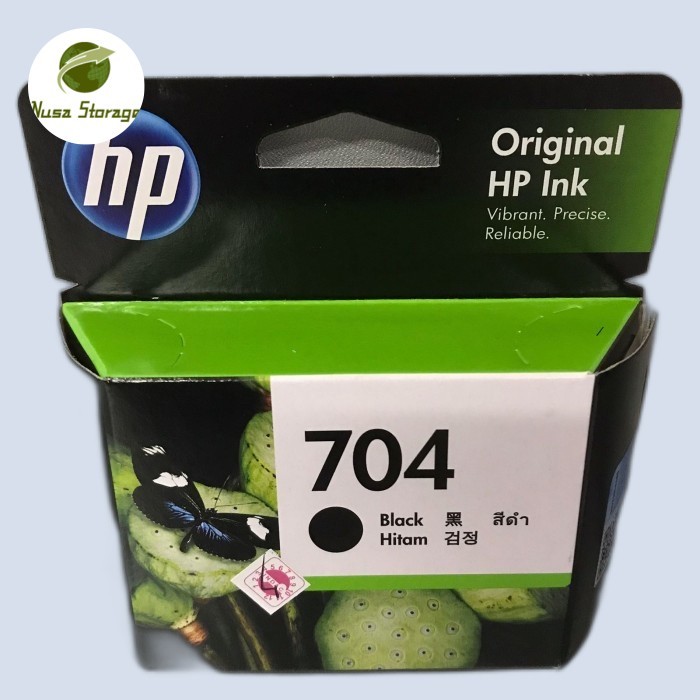 Jual Tinta HP 704 Black Ink Cartridge Printer HP 704B Hitam | Shopee Indonesia