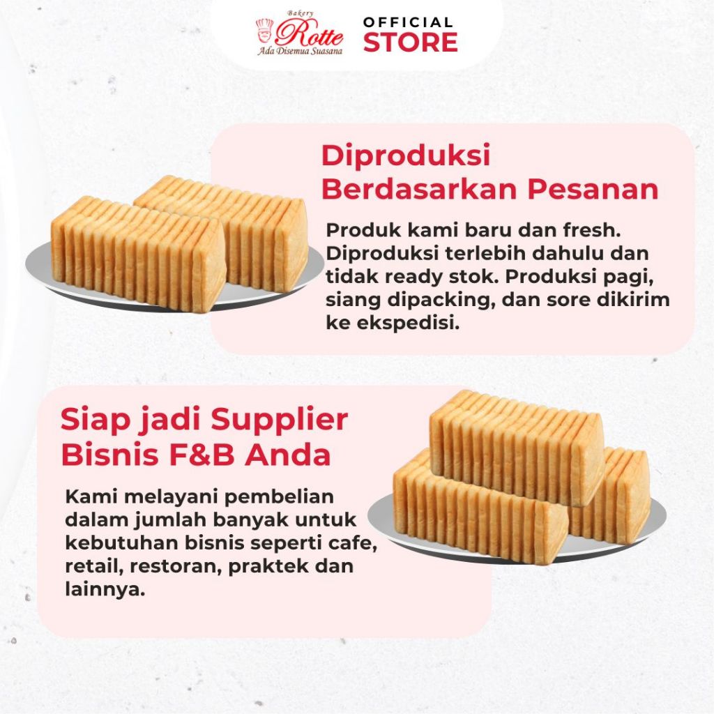 Jual Paket Isi 10 Roti Bakar Bandung Rotte Bakery Ukuran 20 x 8 x 8 ...