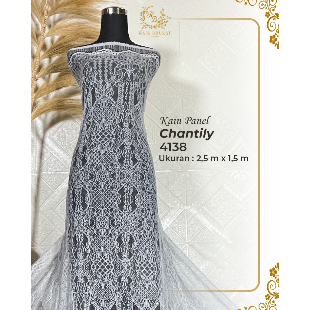 Jual Kain Panel Semi Prancis Chantily 4138 - Grade B - Panjang 2,5 ...