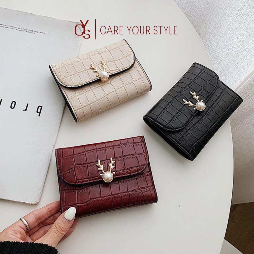 Jual CYS Dompet Lipat Mini Wanita Fashion Korea Kulit PU Croco Import ...
