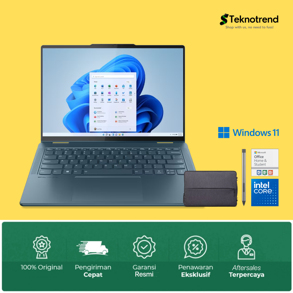 Jual Lenovo Yoga 7 i5 14IR8 i5-1340P 16GB/512GB - 14 INCH WUXGA OLED ...