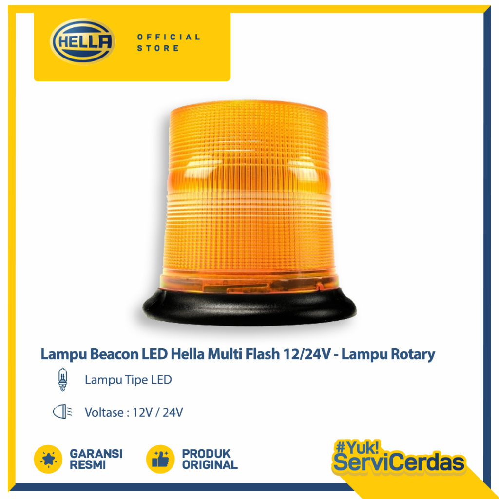 Jual Lampu Beacon LED Hella Multi Flash 12/24V - Lampu Rotary | Shopee ...
