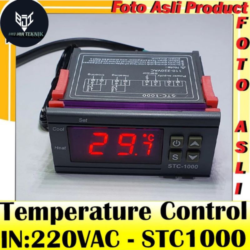 Jual Thermostat Digital STC-1000 | Thermostat Freezer Showcase 220 Volt | Pengatur suhu Digital ...