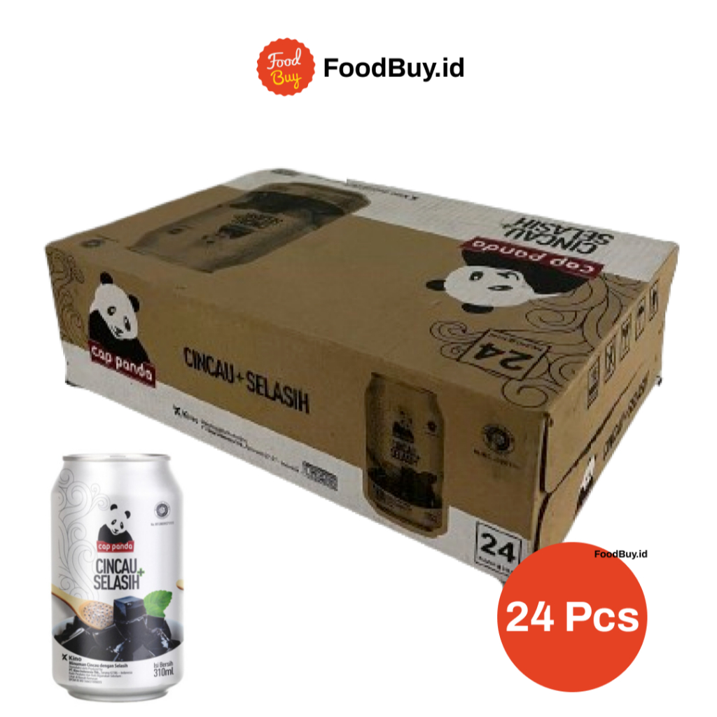 Jual Paket 1 Dus - Cap Panda Cincau Dengan Selasih 310 ml | Shopee ...