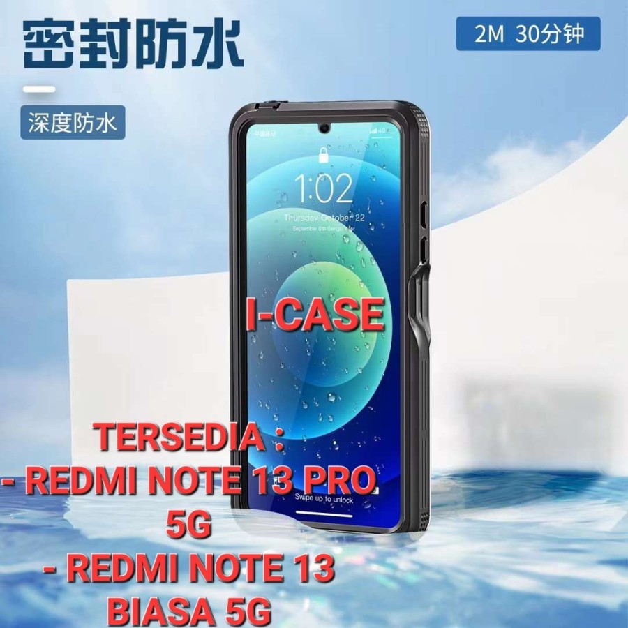 Jual Xiaomi Redmi Note 13 Under WATER PROOF CASE RedmiNote 13 PRO 5G ...