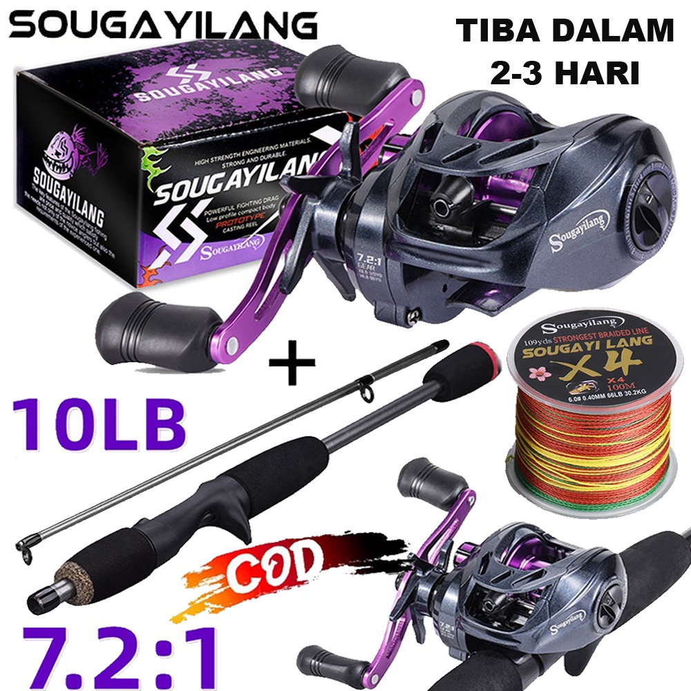 Jual Sougayilang Joran Pancing Set 180cm Ultra Light Carbon 10kg 7.2:1 ...
