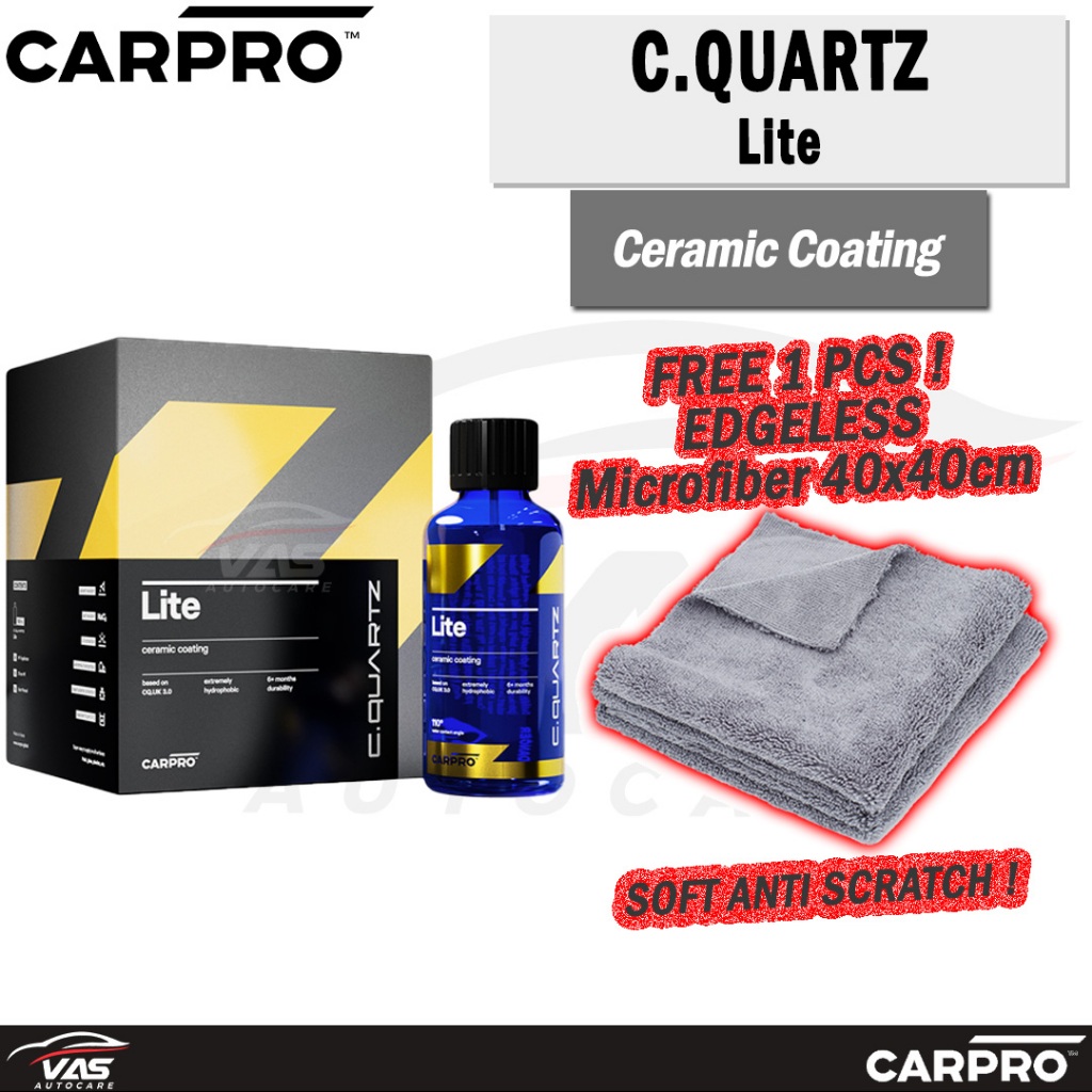 Jual Carpro CQuartz Lite Hybrid Car Ceramic Coating or Topcoat 100ml ...