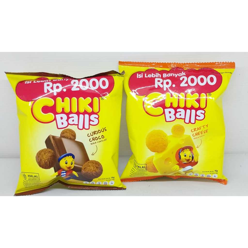 Jual Jajanan/Snack Chiki Balls Kemasan 16gr 2000an Varian Rasa Coklat ...