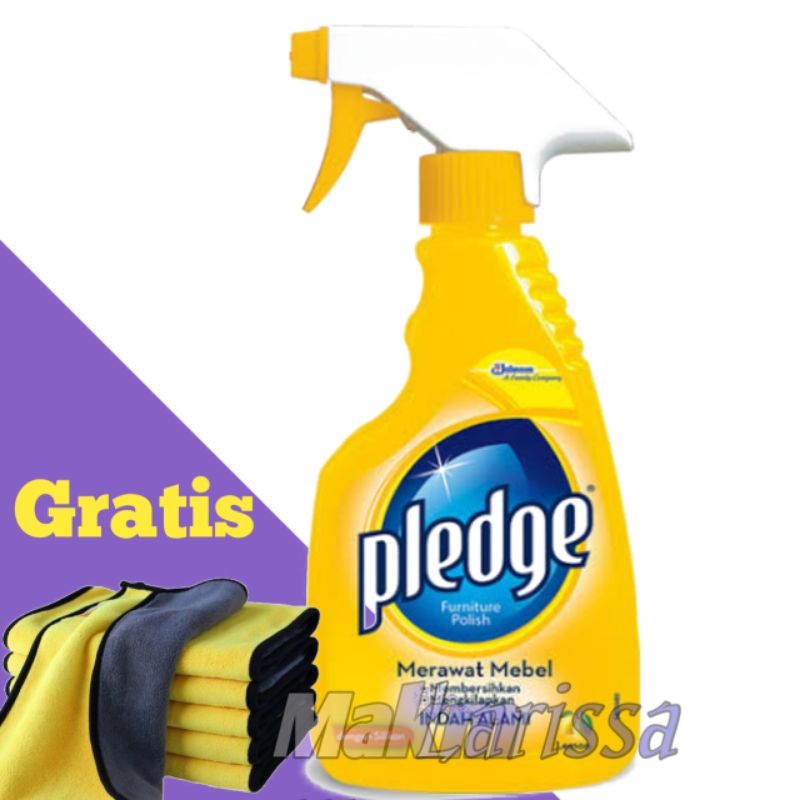Jual pengkilap furniture perabot lemon Pledge polish 450ml lap ...