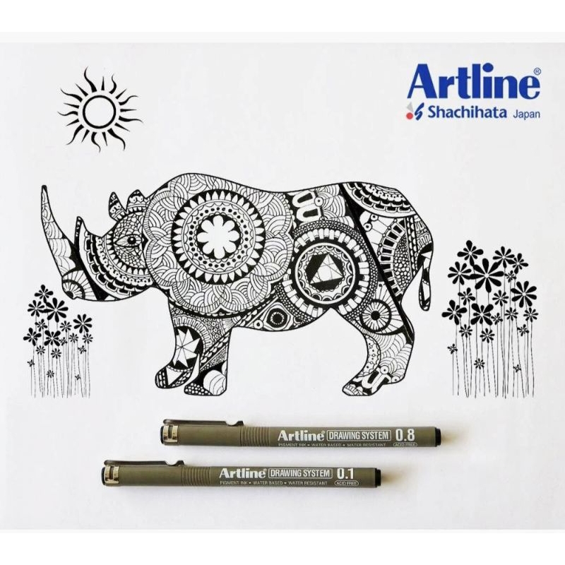 Jual Artline drawing pen, pulpen drawing. pulpen untuk menggambar ...