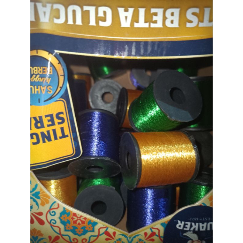 Jual BENANG WREPING METALIK IDR 5K gulungan besar | Shopee Indonesia