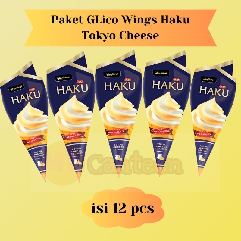 Jual Paket Ice Cream Glico Wings Haku Tokyo Cheese | Shopee Indonesia