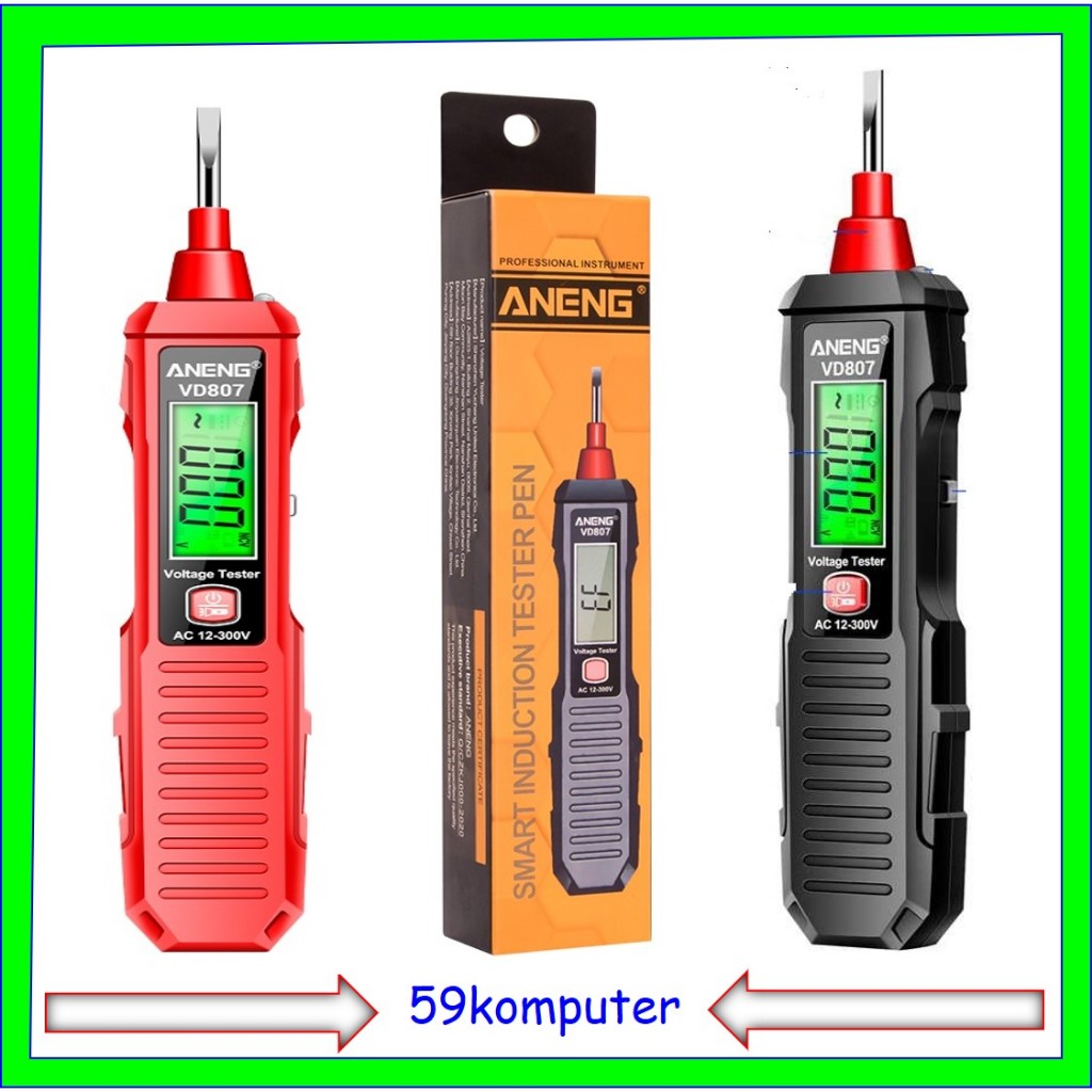 Jual Tespen Listrik VD807 Alat Deteksi Aliran Listrik Obeng Tester Pen ...