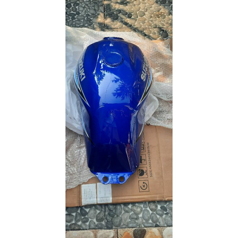 Jual Tank assy fuel med blue tangki bensin suzuki thunder 125 warna ...