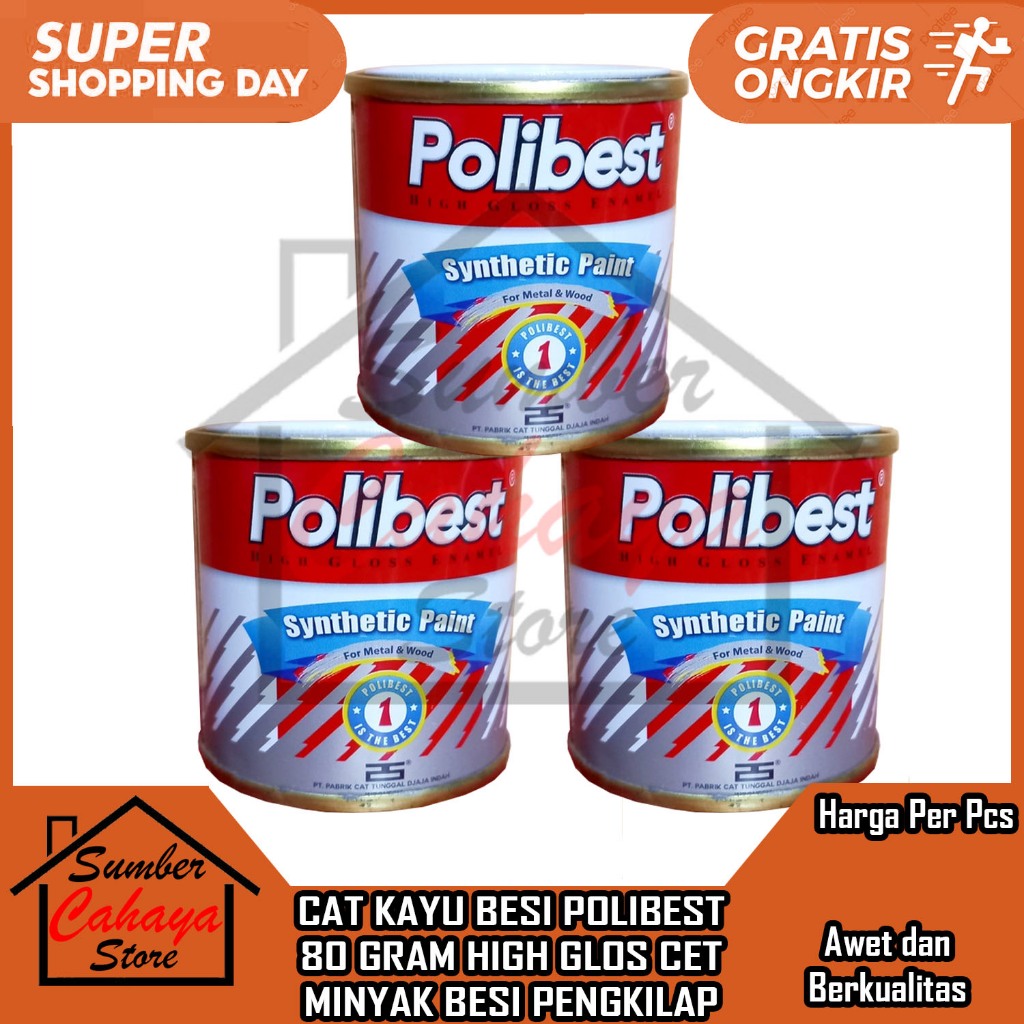 Jual Polibest Cat Kayu Besi 80CC 80 CC CATT CET POLYBEST MINYAK KUSEN ...