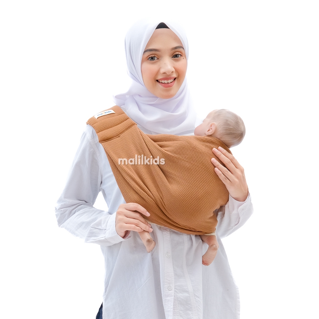 Jual Malilkids Gendongan Bayi Geos Sling Pouch Waffle Knit Double Layer ...