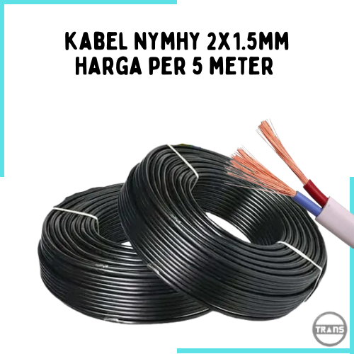 Jual Mitech SNI SPLN Kabel Listrik NYMHY HYO 2x1.5MM Kabel Tembaga ...