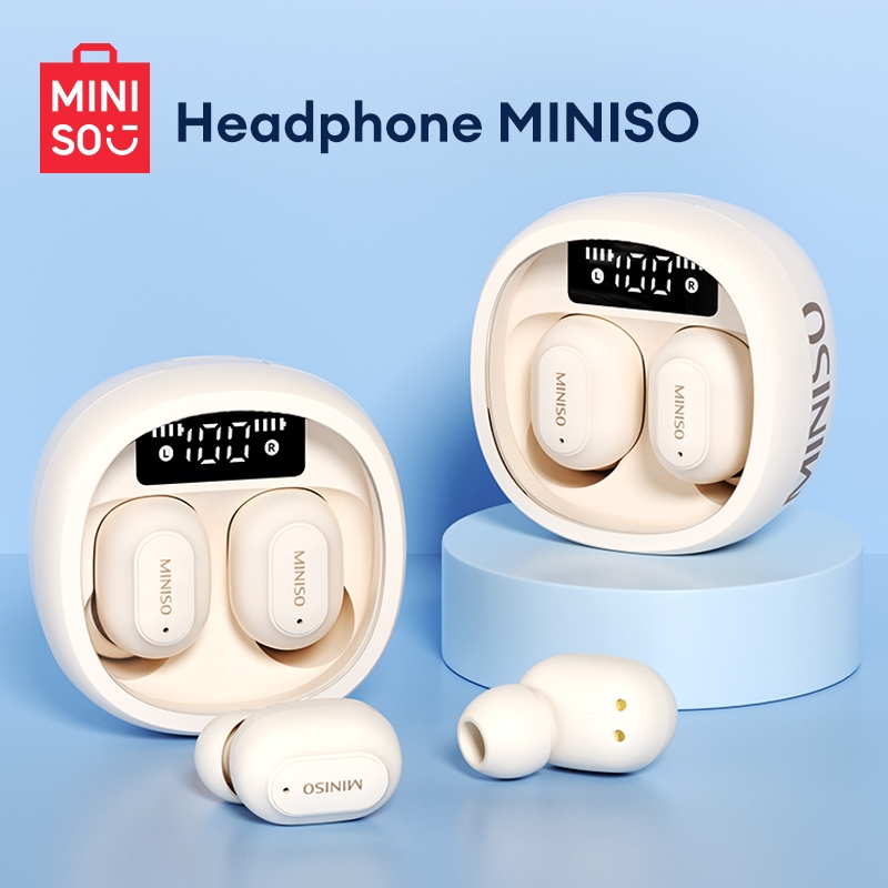 Jual MINISO MCT10 Wireless Bluetooth 5.3 Earphones HIFI Sound Quality ...