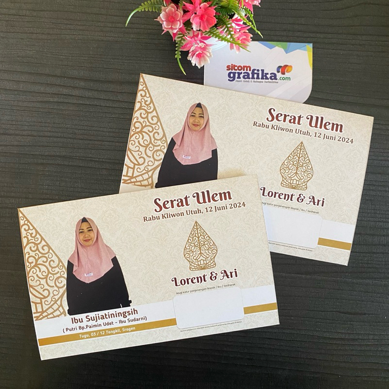 Jual Undangan Pernikahan Aesthetic Serat Ulem Undangan Pernikahan ...