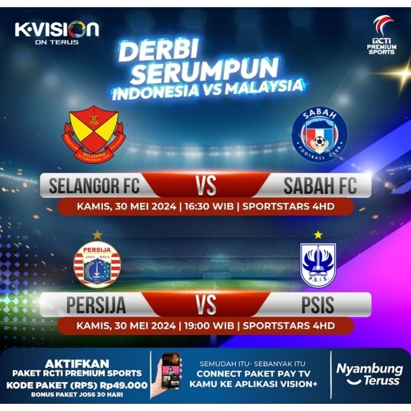 Jual Paket kvision RCTI PLUS derby serumpun | Shopee Indonesia