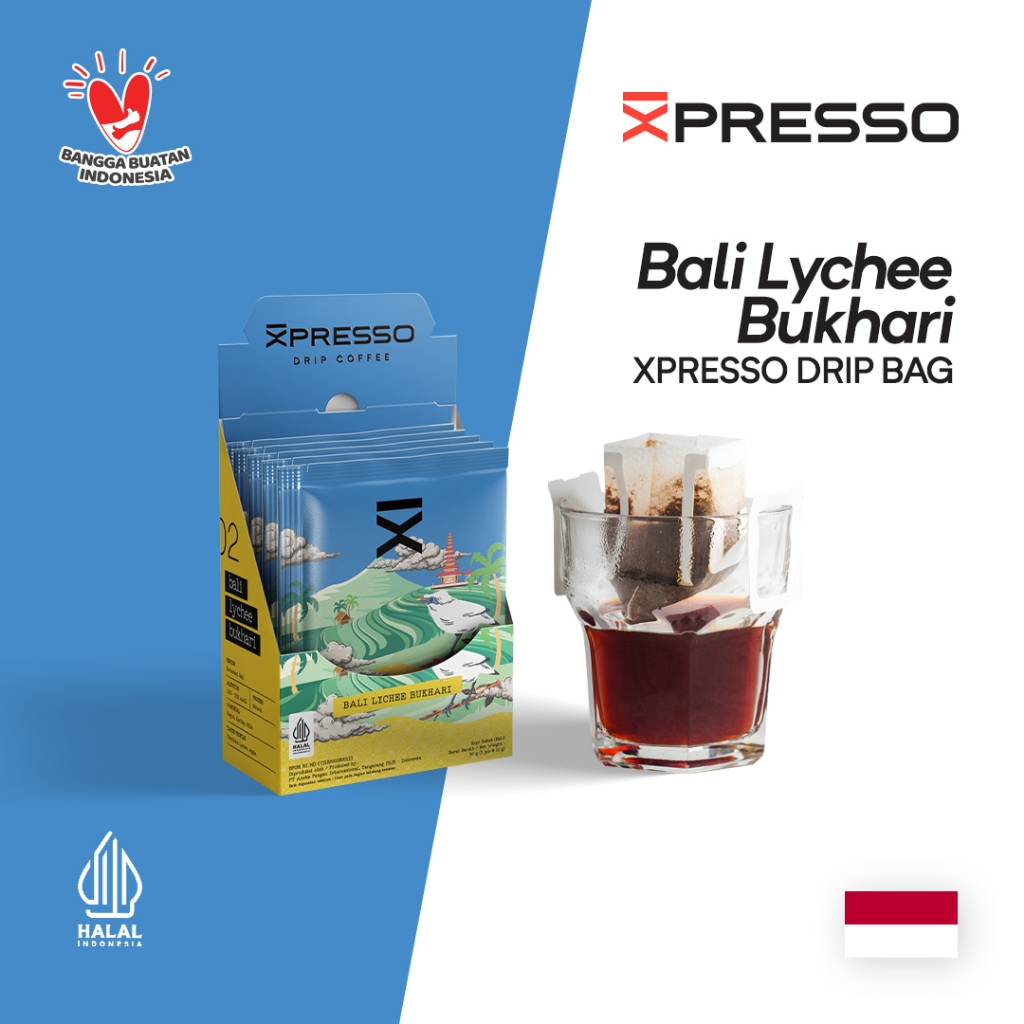 Jual Drip Bag Coffee Bali Lychee Bukhari - Xpresso Kopi Drip Bag 5pcs ...