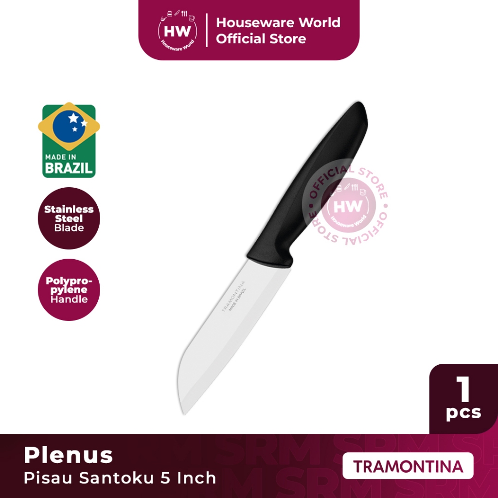 Jual TRAMONTINA Pisau Santoku Plenus 5 Inch - 1pcs | Shopee Indonesia