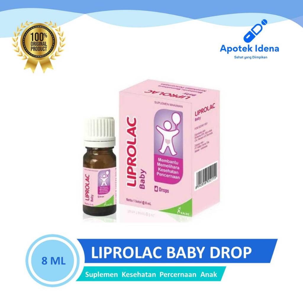Jual LIPROLAC BABY DROP PREBIOTIK 8 ML Suplemen Kesehatan Pencernaan ...