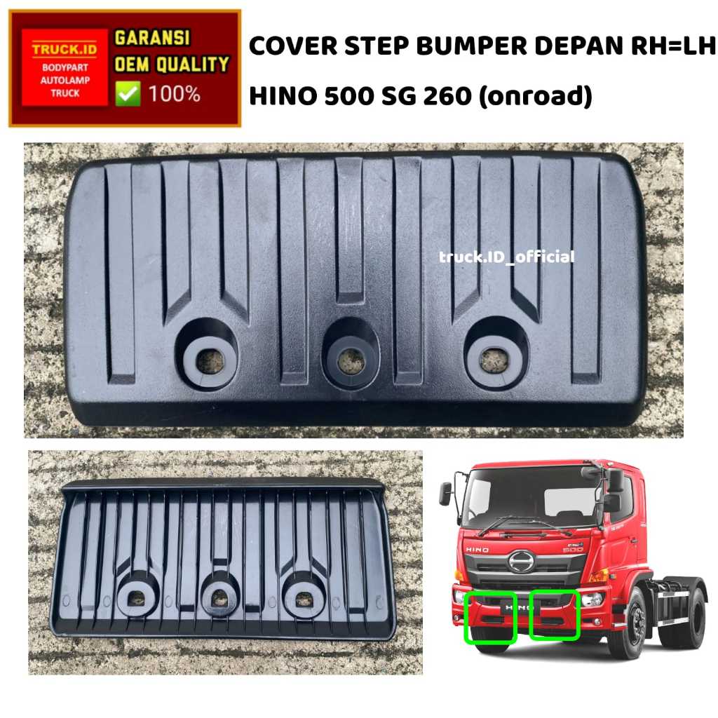 Jual COVER STEP INJAKAN KAKI BUMPER DEPAN HINO 500 NEW ONROAD RH=LH *cover step bumper | Shopee ...
