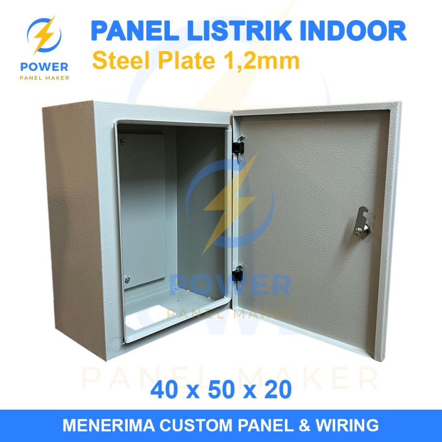 Jual Box Panel Listrik Indoor 50x40x20 SPHC 1.2mm RAL 7032 | Shopee ...
