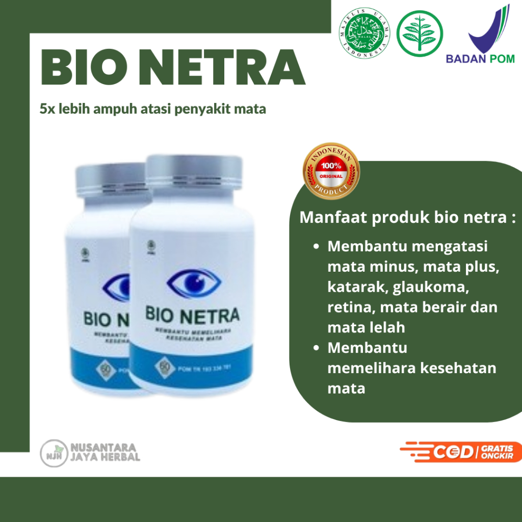 Jual BIO NETRA OBAT HERBAL 5 KALI LEBIH AMPUH ATASI PENYAKIT MATA ...