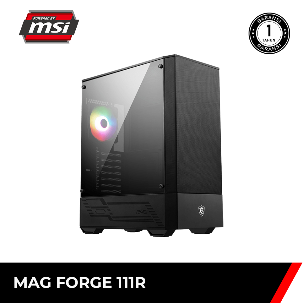 Jual Casing PC Gaming MSI MAG FORGE 111R ATX - Tempered Glass Case ...