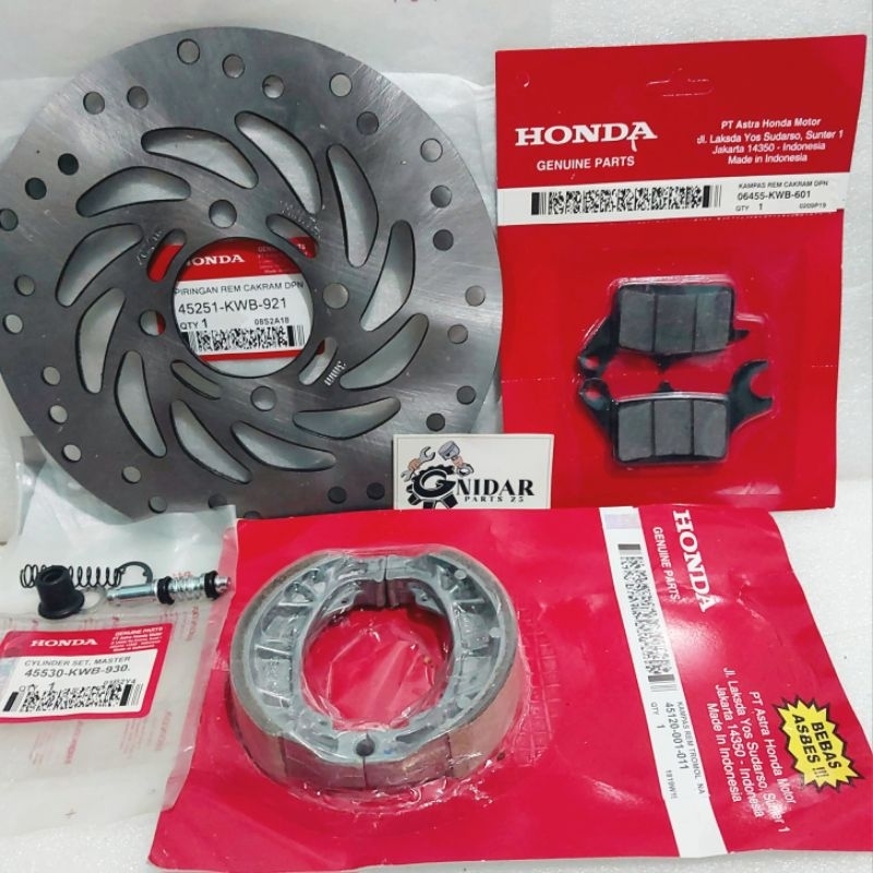 Jual Piringan Cakram Depan + Dispad Set Revo Absolut Blade 110 lama old KWB + Seal Master Rem ...