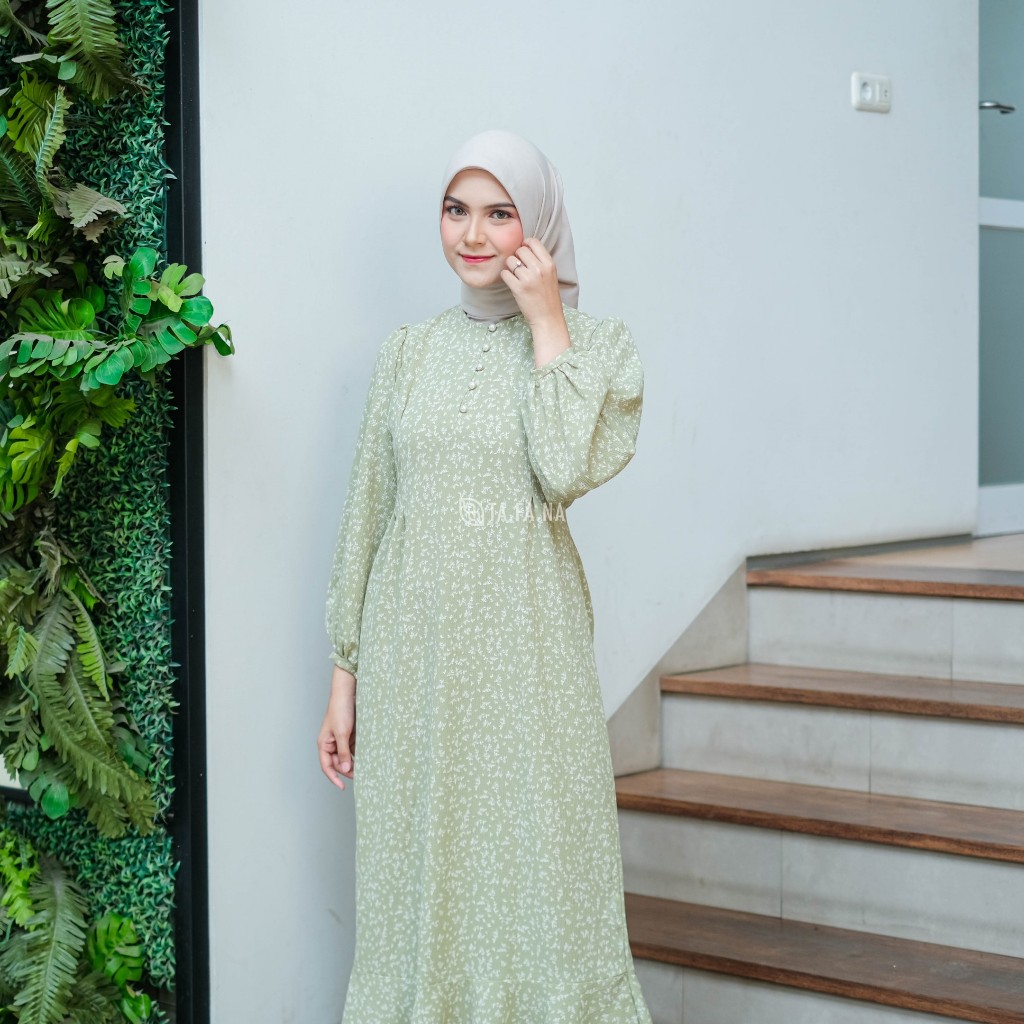 Jual TAFANA - Jisso Dress Muslim Korea Bahan Crinkle Premium gamis ...