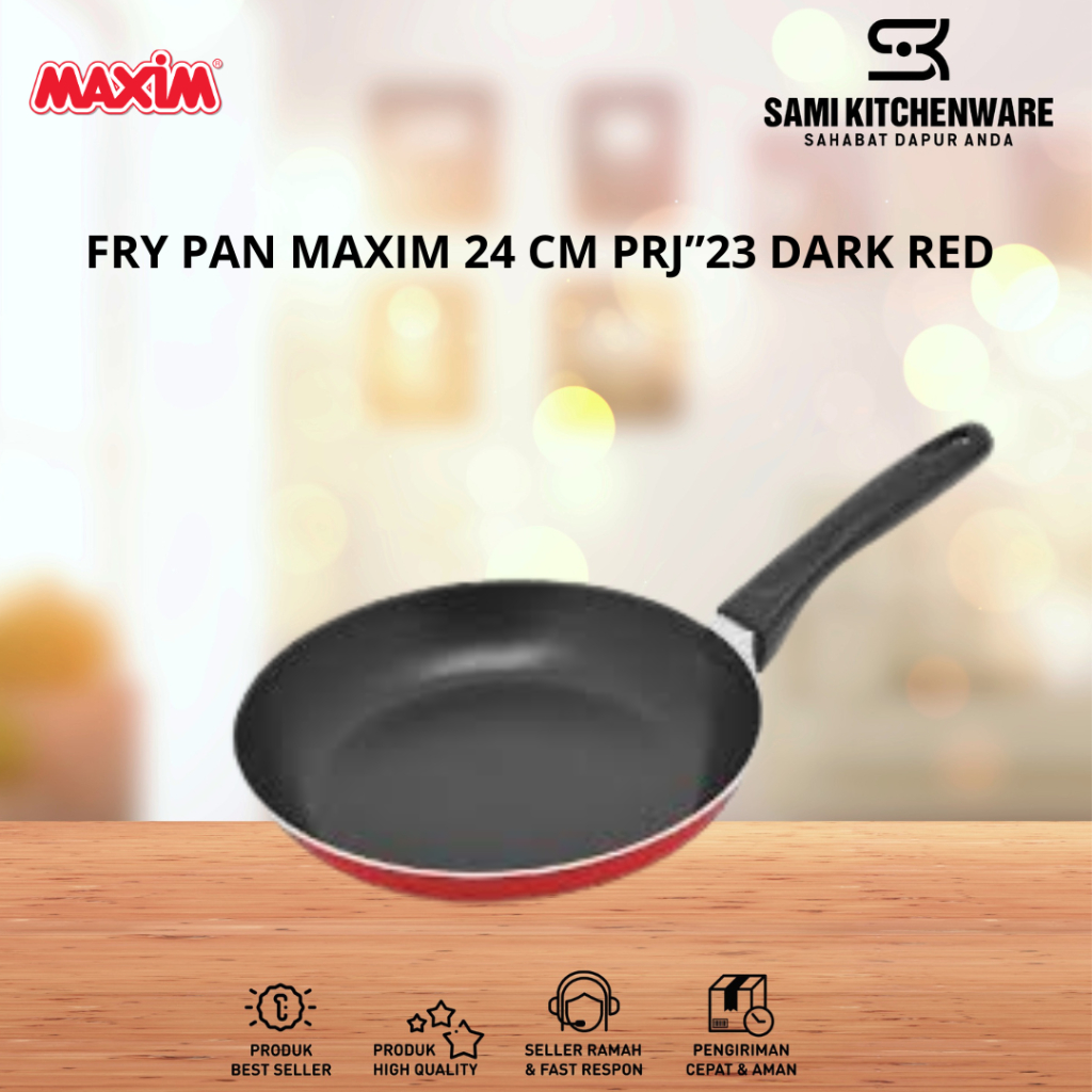Jual FRY PAN MAXIM PRJ"23 24CM DARK RED ANTI LENGKET | Shopee Indonesia