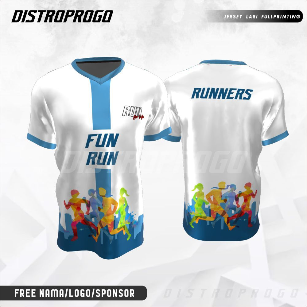 Jual Jersey Baju Pelari 188 Fun Run - Custom Fullprint Dryfit Premium Kaos Olahraga Running Pria ...