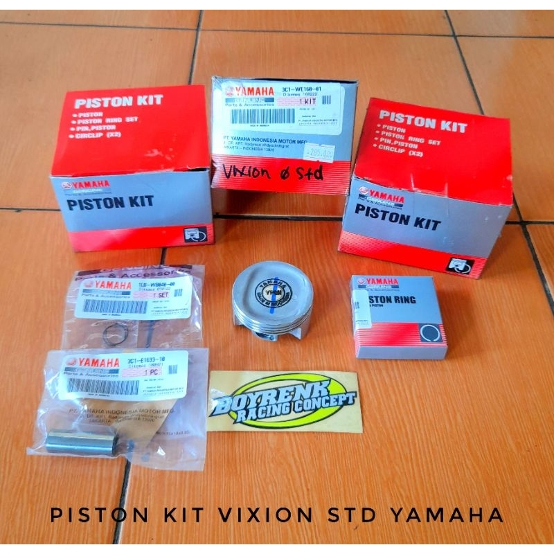Jual PISTON KIT SEHER SET VIXION KODE 3C1 UKURAN STD YAMAHA-BOYRENK RACING CONCEPT | Shopee ...